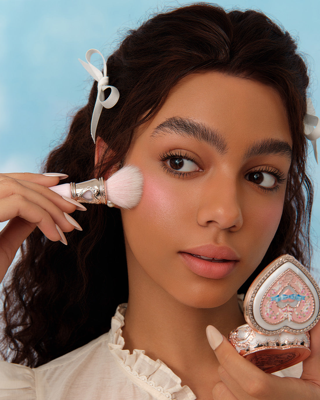 Bunny Garden Angled Blush Brush – Flower Knows