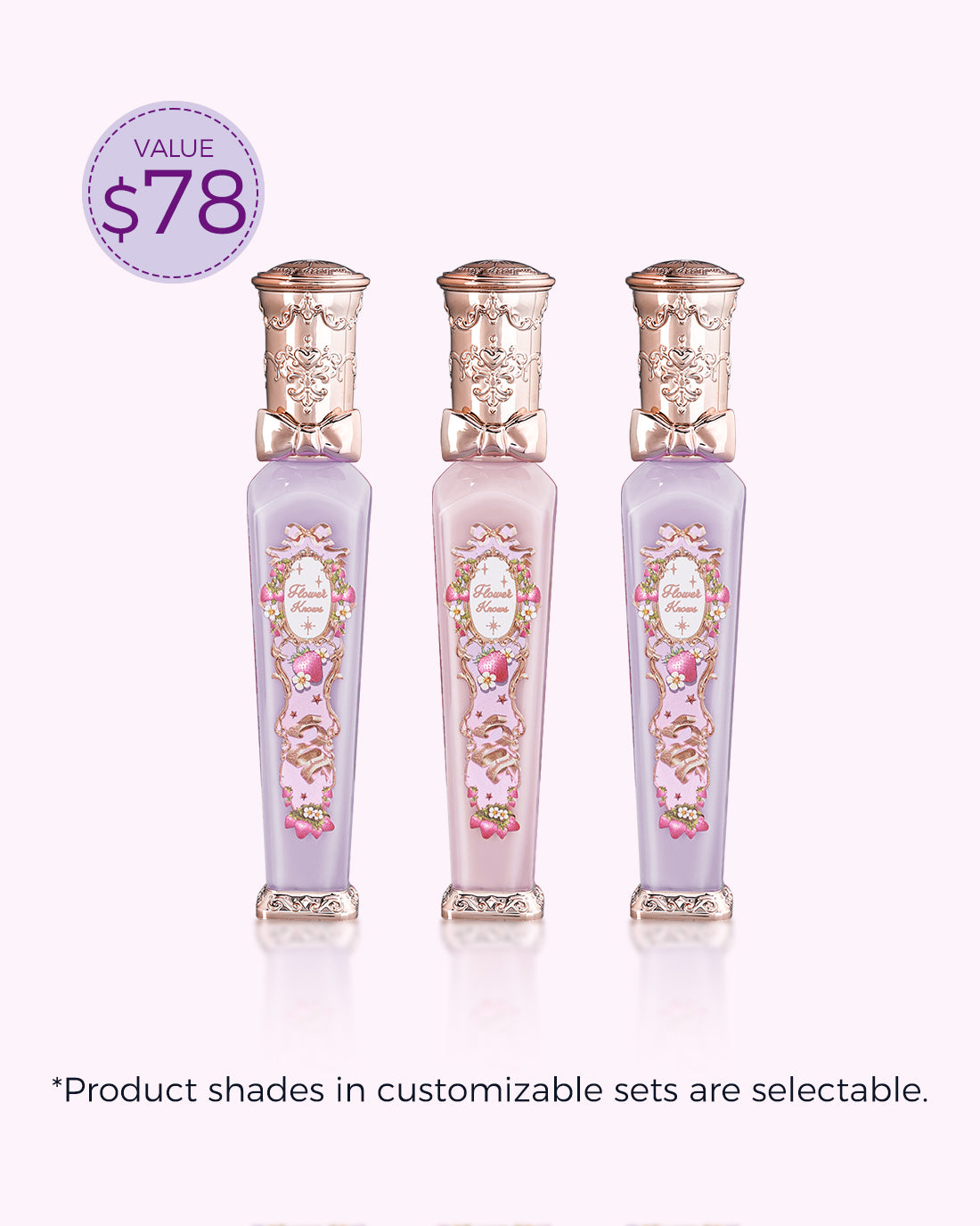 Violet Strawberry Rococo Lip Gloss Gift Set | Customize your own bundl ...