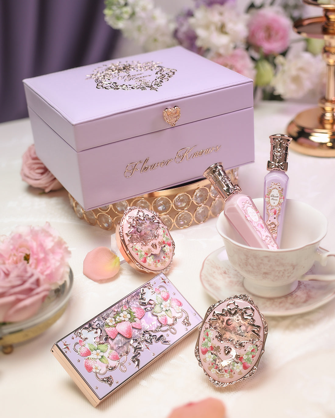 Violet Strawberry Rococo All-In Gift Set – Flower Knows